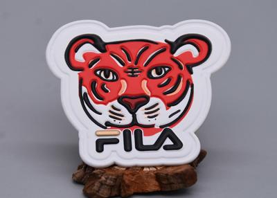 China Garments Degradable TPU Embossed Custom Logo Label With 5 Colours for sale