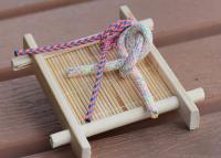 China 20cm Custom Eco Friendly Polyester Drawstring Cord for Bags 500pcs MOQ for sale