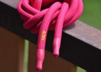 China Custom Logo Polyester Hoodie Drawstring Cord with Silicone Tips 500pcs MOQ for sale