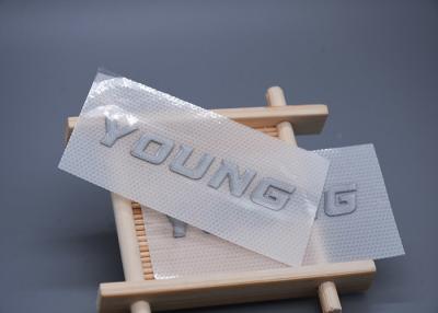 China Kleidung formte Drucksilikon-Wärmeübertragungs-Aufkleber-Gewohnheit 1x6.5cm zu verkaufen