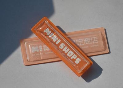 China Garments 1.0mm Clear TPU Embossed Patch With White Custom Logo for sale