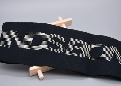 China O dobro tomou partido o silicone 100% impresso da faixa de elástico do algodão Logo For Garments à venda