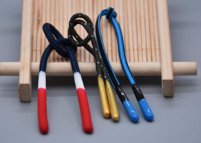 Cina Cavo su ordinazione del cordone della corda lunga dell'abbigliamento 10cm che gocciola silicone brillante ad entrambe l'estremità in vendita