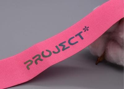 中国 衣服多彩な熱伝達のロゴの注文ポリエステル ゴムひも 販売のため