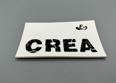 China Guter waschbarer weißer Microfiber-Schirm druckte Flecken mit Matte Silicone Logo zu verkaufen