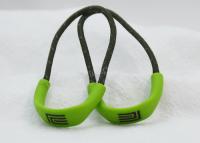 China Custom TPU Zipper Puller with 3D Raised Logo - 2.0-2.5mm String, 15kg Tensile Strength for Backpacks & Outdoor Gear for sale