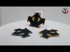 Twill Printed 1mm Washable Clothing Labels Custom Silicone Logo