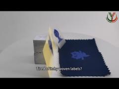 Watch: Embossed 2D Sheep Heat Transfer Clothing Labels SGS Approval Showcase
