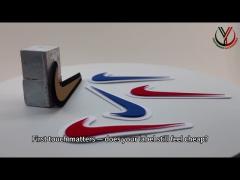 See Why Choose Two Color Silicone Heat Transfer Printing Label Customized For Clothes