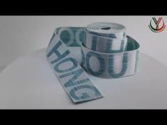 See Why Choose Double Sided Jacquard Logo Flat Elastic Cord For Garments Customised