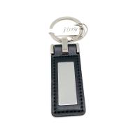 China Customized Classic Leather Keychain Key Holder In Polybag Packaging for sale