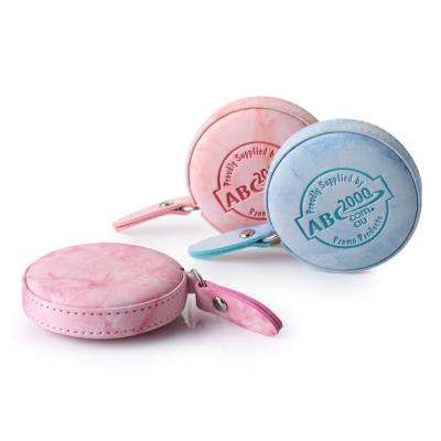 China Customized Color PU ABS Tape Measure Double Sided 150mm/60inch Range Retractable Ruler In Polybag for sale