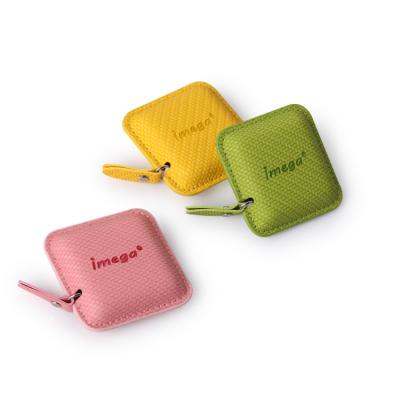 China Customized Colour Round Square Rectangle Retractable Tape Measure With 12mm Blade for sale