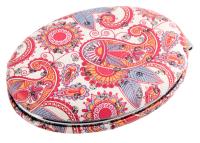 China Round PU Pocket Mirror With Custom Logo Foldable In Various Colors for sale