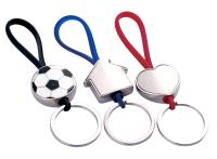 China Classic Customized Leather Keychains Durable Key Holders With Available Patterns for sale