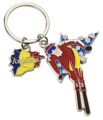 Китай Настраиваемая форма Милый металлический ключевой цепь Лакированный логотип для пластиковых изделий продается