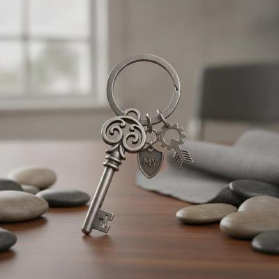 China 1 Piece Charming Iron Keyring Durable Metal Keychain Designed for Corporate Gifts Campaigns and Personal Accessories for sale