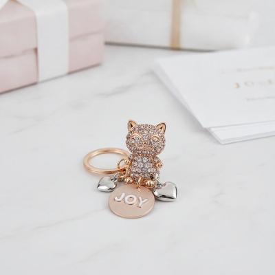 China Embellished Cute Metal Keychain 1 Piece Stylish Durable Accessory Great for Personal Corporate Gifts and Event Giveaways for sale
