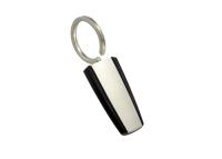 China Trapezoïdeabs het Plastic Zilveren Galvaniseren van Keychains van de Metaal Zeer belangrijke Houder Te koop