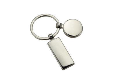 Cina Ente su ordinazione di rettangolo del pendente di Logo Metal Keychain Holder Cute di promozione in vendita