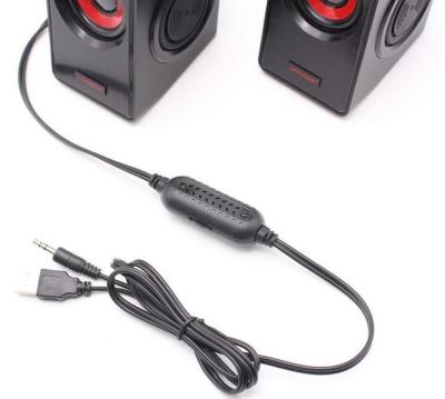 China 100HZ-18KHZ Desktop Digital Multimedia Speaker 2.0 Powered By USB Loudspeaker 3.5mm for sale