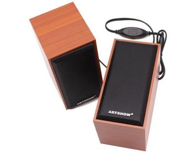 China Portable USB 2.0 Desktop Hifi Bookshelf Speakers With Subwoofer Multimedia for sale
