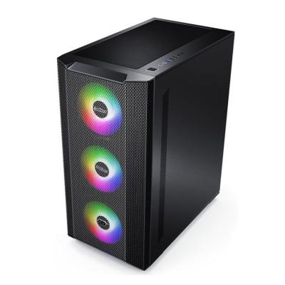 China Computer Case with Magnetic Design Dust Filter Supports 6 Fans ATX Mid-Tower PC Gaming Case Glass Side Panel Cable Manag for sale