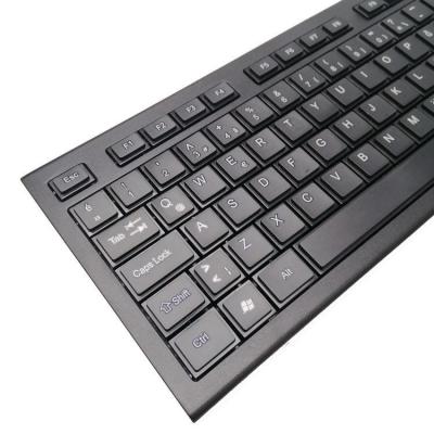 China Wireless Keyboard and Mouse Combo 2.4GHz Slim Full-Sized Silent Combo with USB Nano Receiver for Laptop, PC for sale