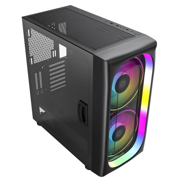 ATX Chasis PC Gaming ARGB Acrílico Glass PC Case 2x200MM Iluminación LED