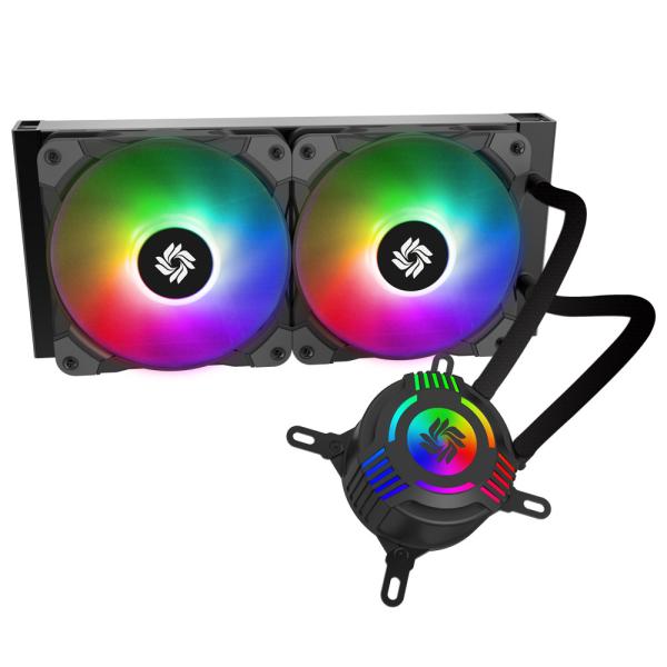 240MMミラーARGB CPU液体コンピュータ箱のクーラーAMD及び互換性があるインテルのソケット