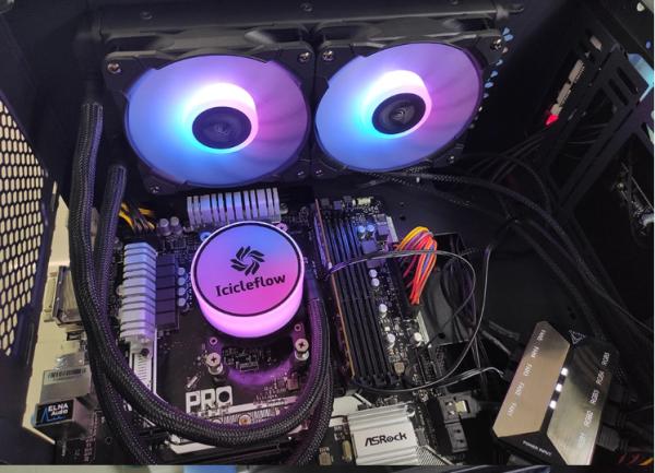 240MMミラーARGB CPU液体コンピュータ箱のクーラーAMD及び互換性があるインテルのソケット
