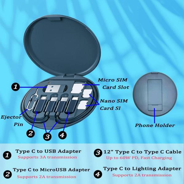 60W TPE Fast USB Data Cable Cord Kit 480Mbps