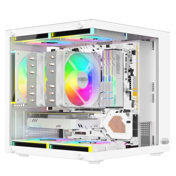 El estuche para PC MATX/ITX admite tarjetas gráficas de hasta 320 mm CPU refrigeradores de hasta 165 mm 1 HDD 2 SSD 3 X 12CM Ventiladores por dinero