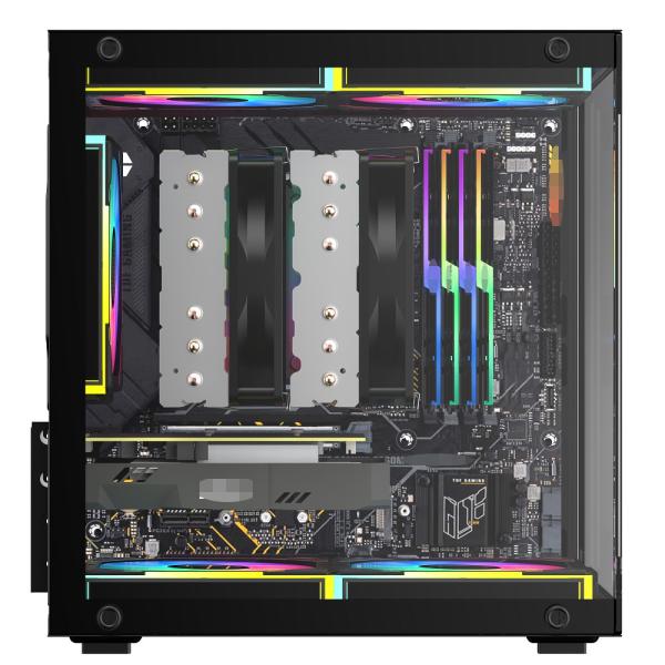 El estuche para PC MATX/ITX admite tarjetas gráficas de hasta 320 mm CPU refrigeradores de hasta 165 mm 1 HDD 2 SSD 3 X 12CM Ventiladores por dinero