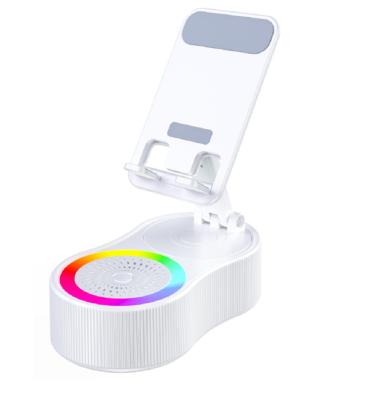 China Integrated Bluetooth Speaker 3000mAh Power Bank With USB Port TWS Pairing RGB Lighting Portable For Music Lovers for sale