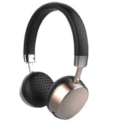 China Bluetooth 5.0 Headphone 10-hour Continuous Playback 108dB High Sensitivity On-ear Design Metallic Material Wired Connection Support for sale