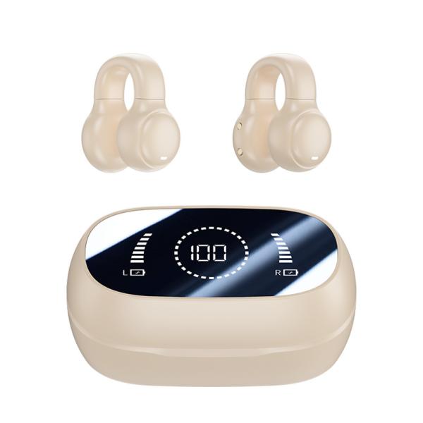 Bluetooth 5.3 auricolare Disegno auricolare completamente aperto 9D Surround Sound Gioco audio-sincronizzazione HIFI Display digitale 1.5H Carica 6H Single Playback