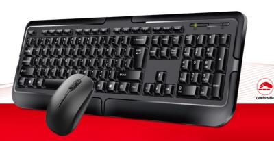 China 500g Lightweight 2.4G Wireless 105-key Layout 5 Million Key Life Multi-language Support Keyboards Mouse Combos For Internet Cafés And Home Backup for sale