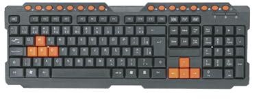 Cina 104+16 Hotkey Layout IPX4 impermeabile 1200DPI Motore ottico 72g Ergonomico 3D Grip Plug And Play Tastiere Mouse Combos Per E-sport Alberghi in vendita