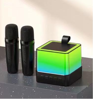 China Multi-Color LED Mini Cube Speaker 89mm Sound Perfect for Parties and Karaoke in Black/White/Pink for sale