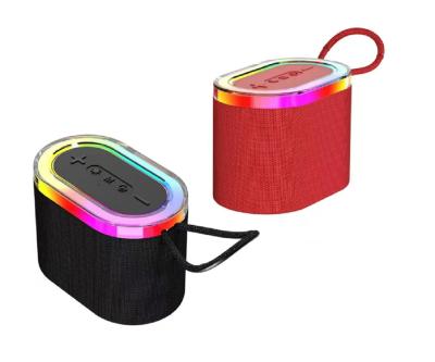 China Portable Bluetooth 5.3 Speaker With 800mAh Battery Supports AUX TF Card And USB Playback Includes Built-in RGB Lights for sale