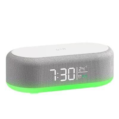 China ETEK Bluetooth 5.3 multi-function speaker with temp display, clock,1200mAh battery,15W wireless charging, 52mm 5W driver. for sale