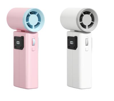 China ETEK 3600mAh ventilador de alta capacidad con 6.5W de potencia, 100 velocidades + modo turbo, cuerpo de doble color ABS + PC ((Blanco / Rosa). en venta