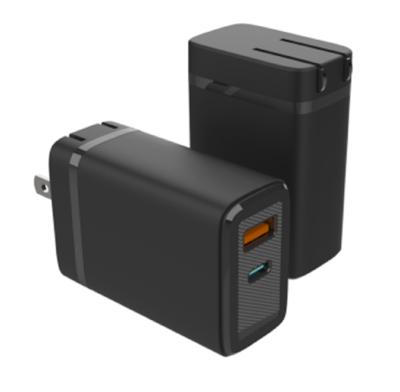 China ETEK GaN Technology Enables Efficient Fast Phone Charger Intelligent Power Allocation Across Two Ports 1 USB-C + 1 USB-A for sale