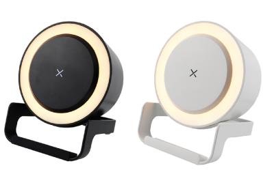 China 5W Bluetooth 5.3 Speaker With RGB Touch Light 57mm Driver ABS+silicone Construction Type-C Wireless Charging for sale