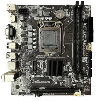 China ETEK H110 Chipset Micro-ATX Motherboard For 6th-9th Gen CPUs Dual-channel DDR4 VGA+HDMI Outputs 3*SATA Ports + 1*M.2 Slot for sale