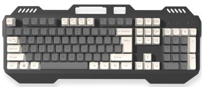 China Wired Keyboard  Iron Gray Dual-color Keycaps With Rainbow Breathing Backlight Ergonomically Designed Keycaps for sale