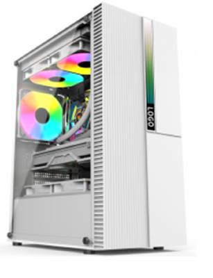 China ATX RGB LED Gaming Computer Case with Tempered Glass Panel for sale