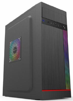 China Mid-Tower ATX Computer Case with SPCC 0.35mm Construction Supports ATX Micro-ATX Mini-ATX and Features Multiple Cooling Fans for sale