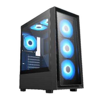 Cina Cassa da gioco ATX a media torre con vetro temperato, 7 slot di espansione, USB 3.0 + Tipo-C (opzionale) e supporto per il raffreddamento anteriore / superiore / posteriore in vendita